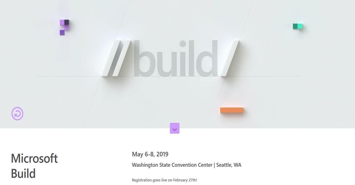 Microsoft annual Build developer conference 2019 dates announced