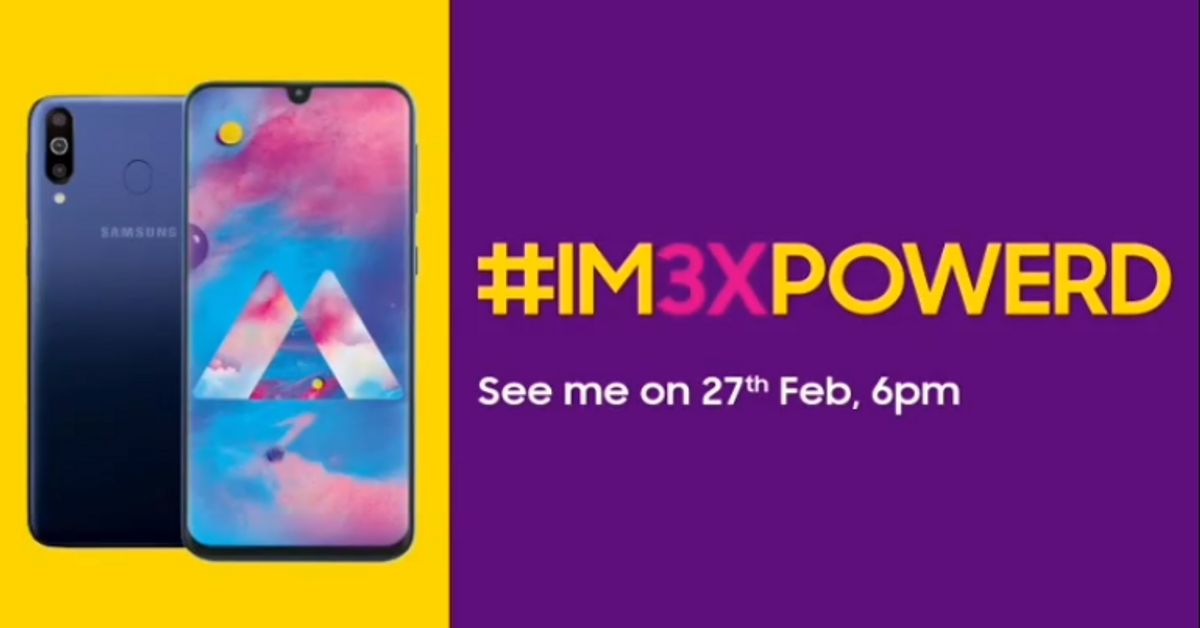 Samsung Galaxy M30 with Infinity-U display, triple rear cameras to ...