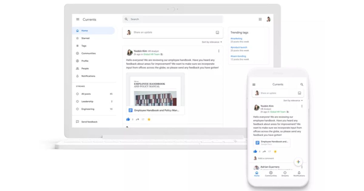 Google’s Currents app launched for G Suite users as a replacement for ...