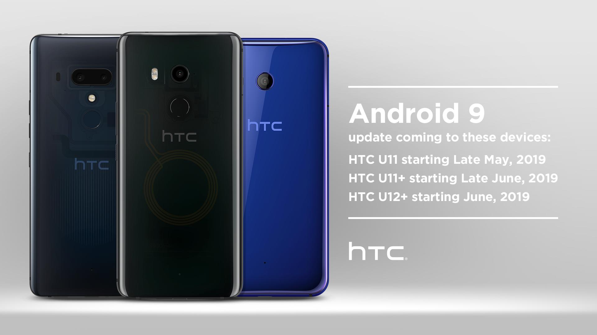 HTC smartphones to receive the much-awaited Android 9 Pie update
