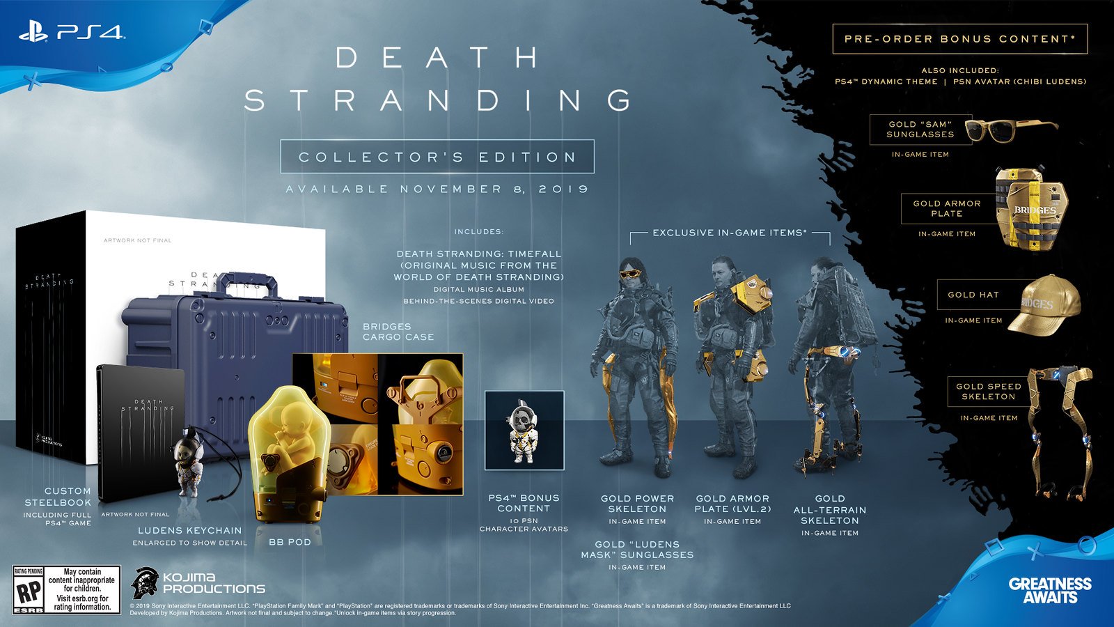 Hideo Kojima's Death Stranding will finally be released on November 8