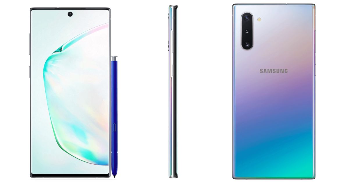 Samsung Galaxy Note 10+'s Black and Silver colour variants show up in ...