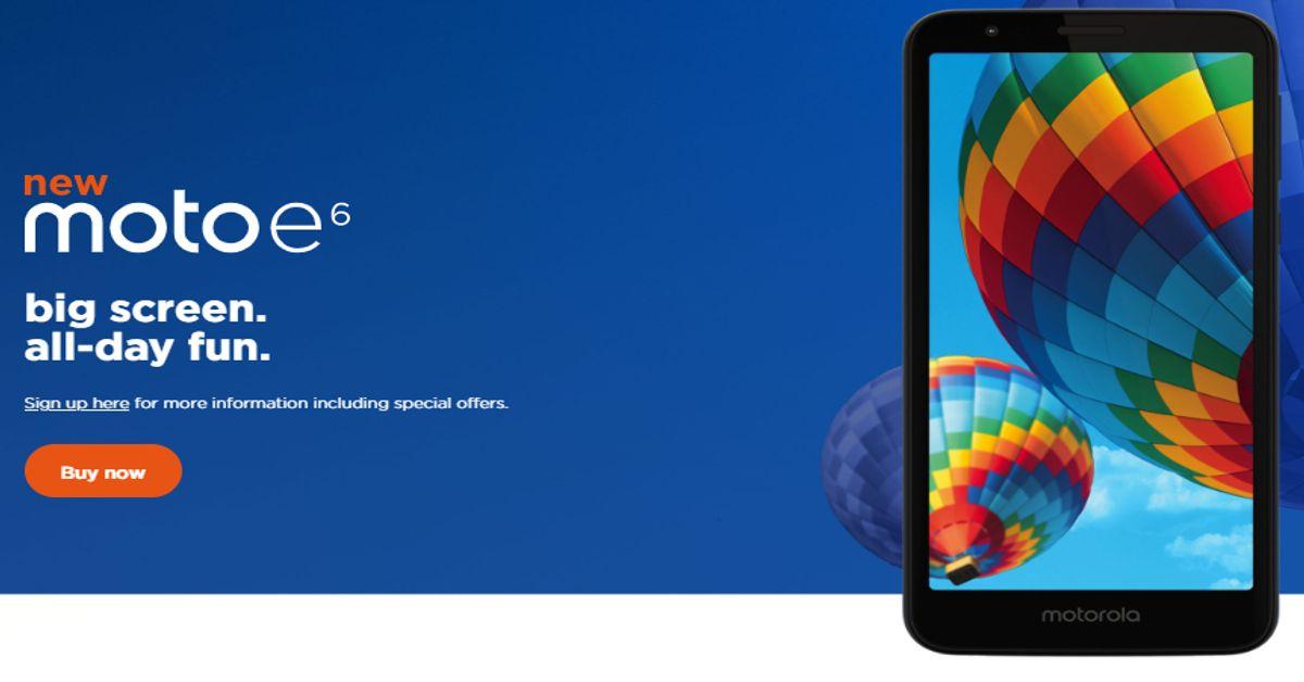 Moto E6 with 3,000mAh battery and 13MP primary camera launched: Price ...