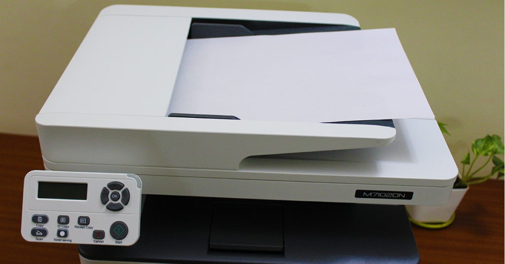 An inexpensive multi-function ADF duplex laser printer for corporate user