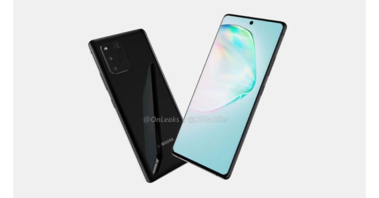 Samsung Galaxy A91 renders leaked revealed square-shaped rear camera module