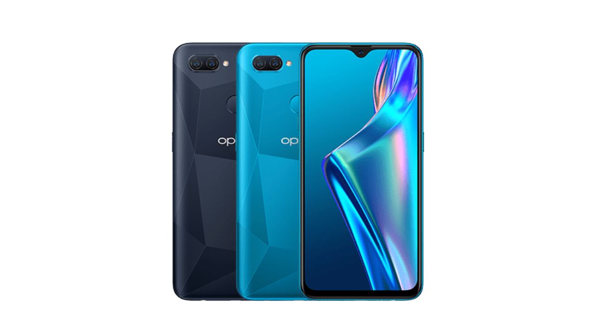 Oppo A12 smartphone with MediaTek Helio P35 SoC and dual rear cameras ...