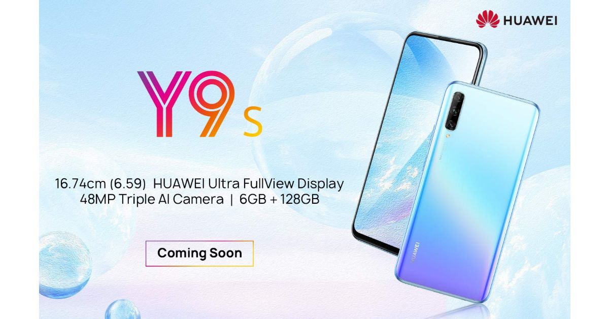 Huawei Y9s with a pop-up selfie camera and a triple rear camera setup ...