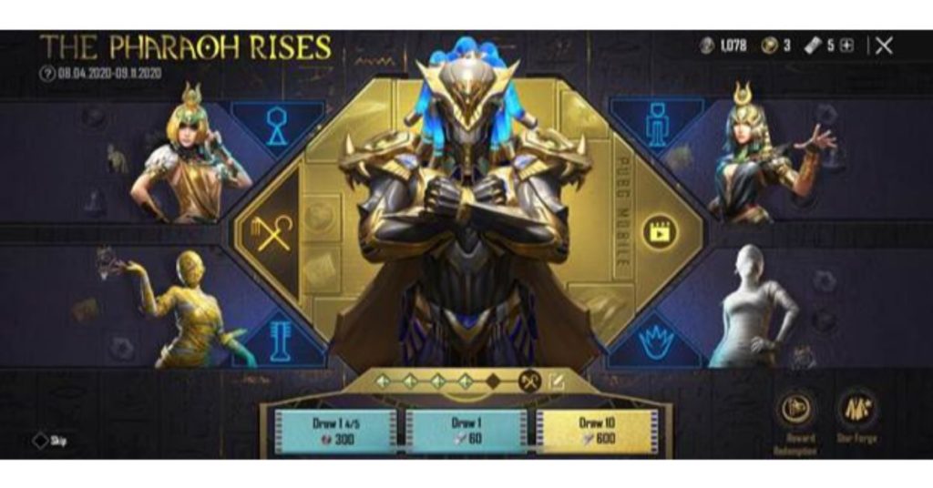 PUBG introduced Pharaoh Rises event to the game, lets you win the new ...