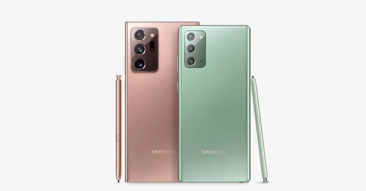 Samsung Galaxy Note 20 FE landing page published on Samsung’s Brazilian ...