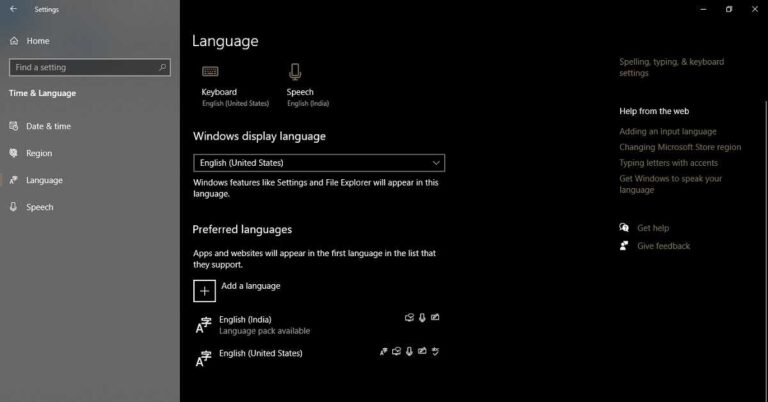 How to change your country and language settings in Windows 10?