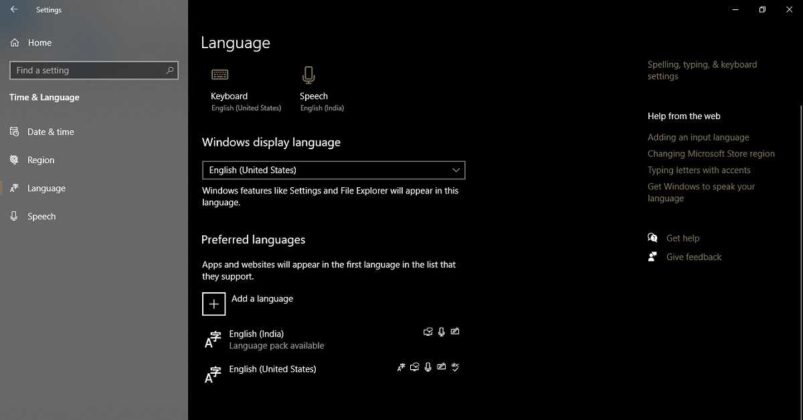 How to change your country and language settings in Windows 10?
