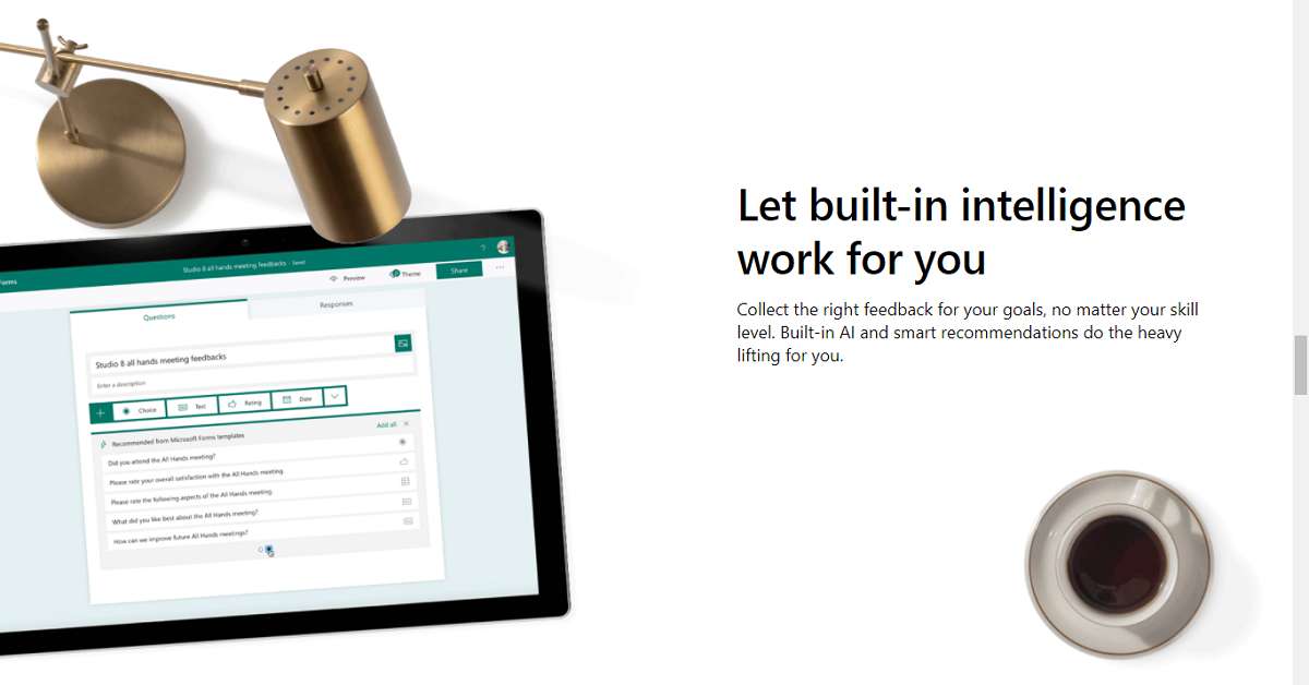 How to create a survey using Microsoft Forms?