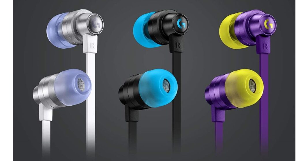 Logitech G333 wired gaming earphones with dual dedicated audio drivers ...