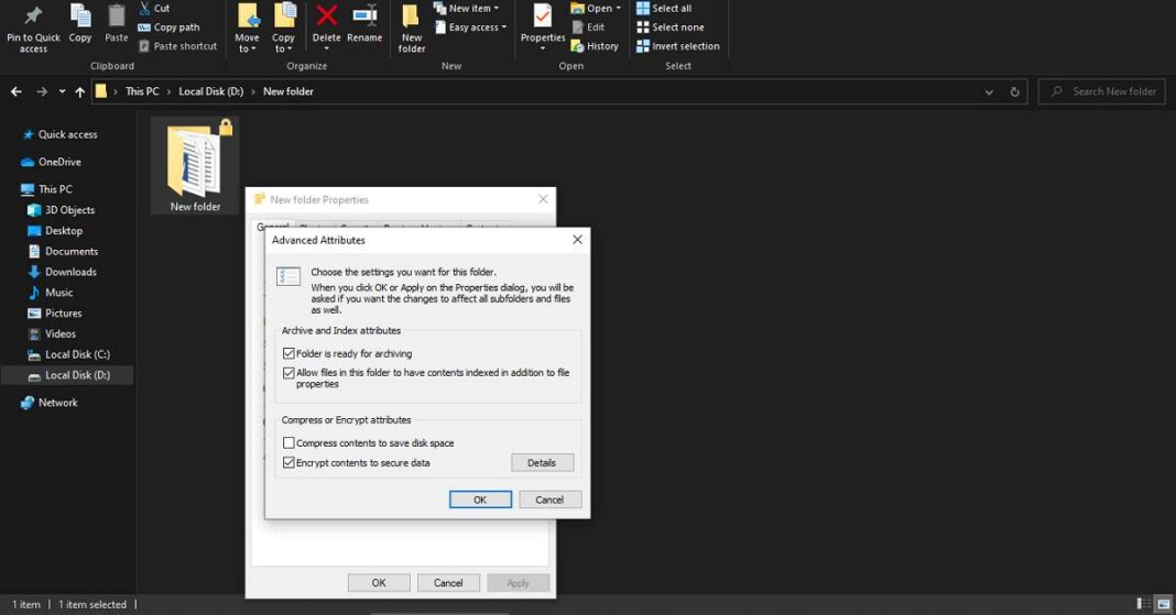 How can encrypt and decrypt files and folders in Windows 10?