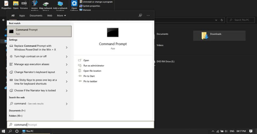 How to execute System Restore using the Command Prompt in Windows 10?