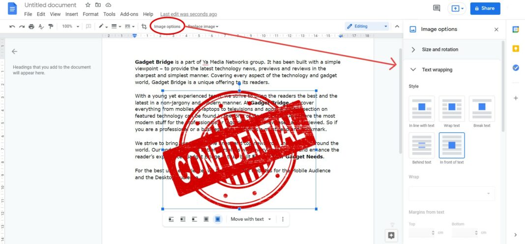How to add a watermark in your Google Documents. - A perfect guide