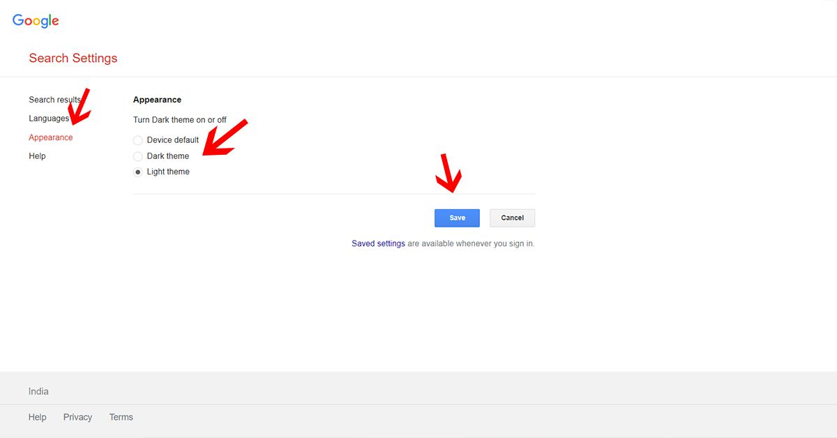 How to enable Google search dark mode on your desktop