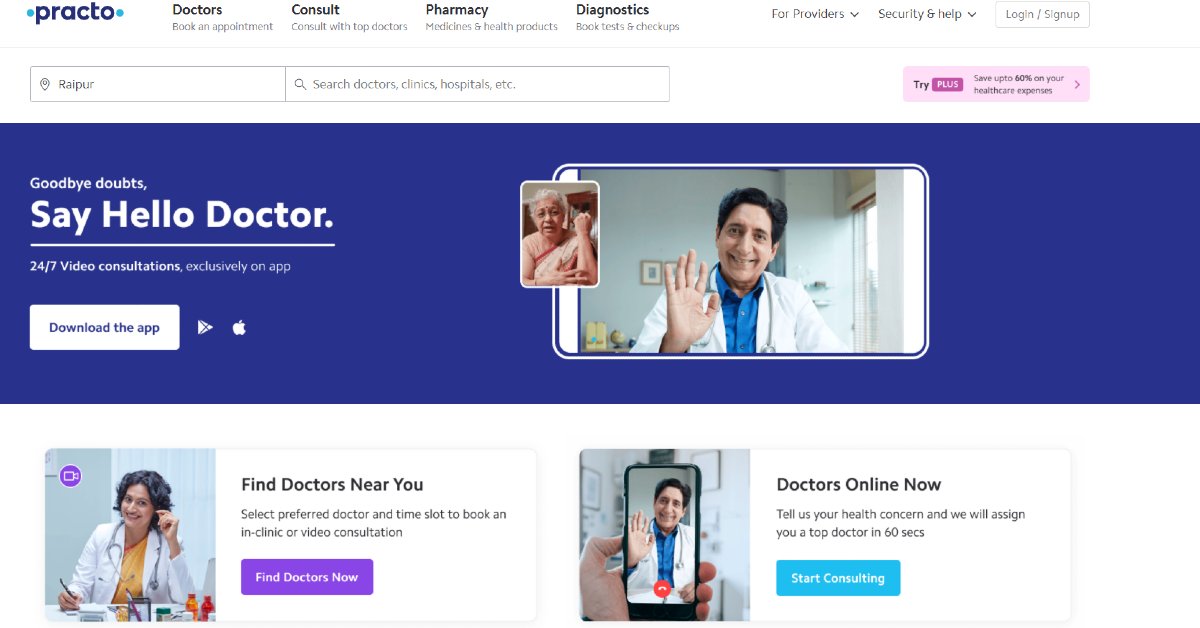 Best apps to find and consult a doctor online with 24/7 support