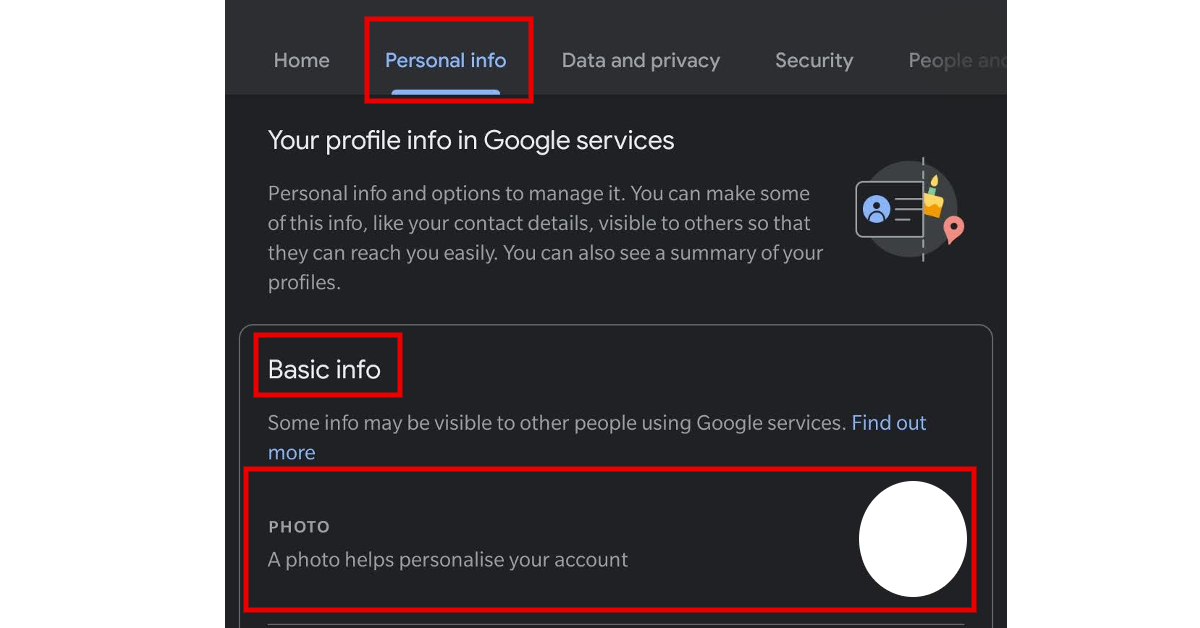 How to remove profile picture from Google account and Gmail