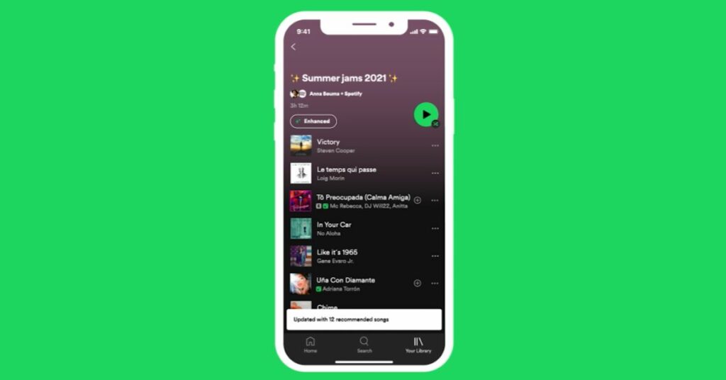How to use the Spotify Enhance feature on the App