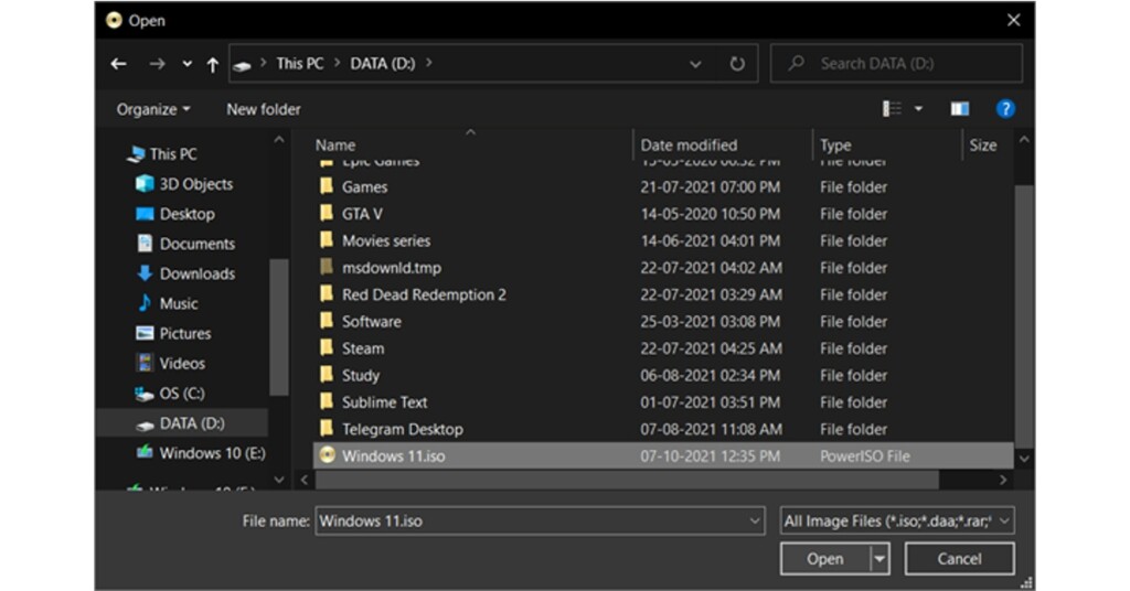 How to make ISO bootable DVD for Windows 11