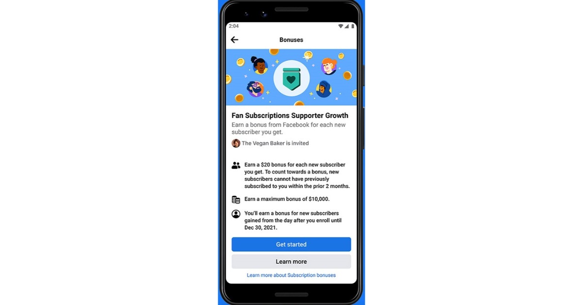 Facebook announced a new subscription option for creators