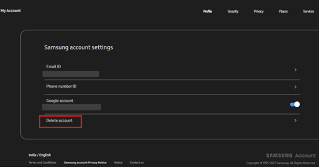 How to add, remove or delete a Samsung account from an Android smartphone