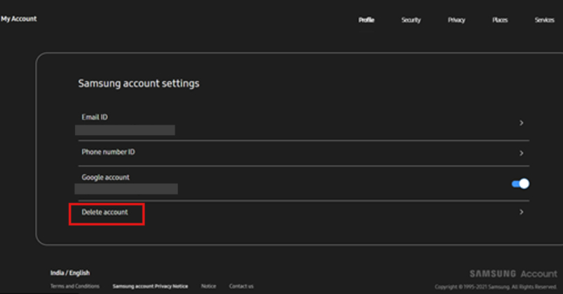 How to add, remove or delete a Samsung account from an Android smartphone