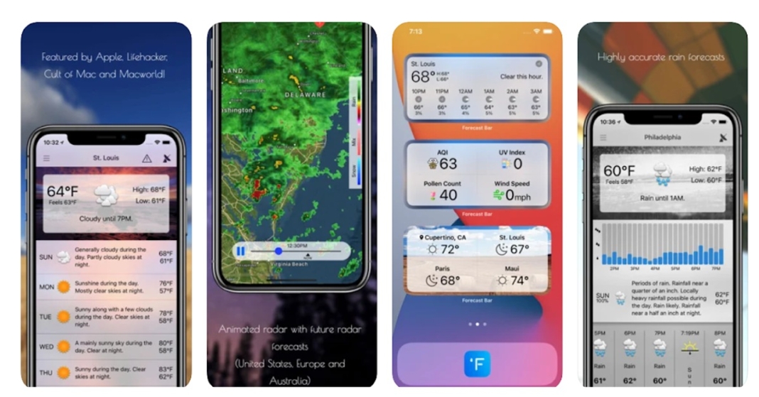 7 Top weather widget apps for iPhone