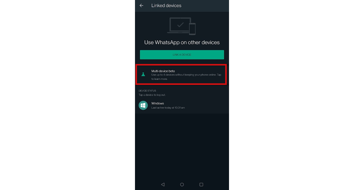 How to use WhatsApp on multiple-devices beta