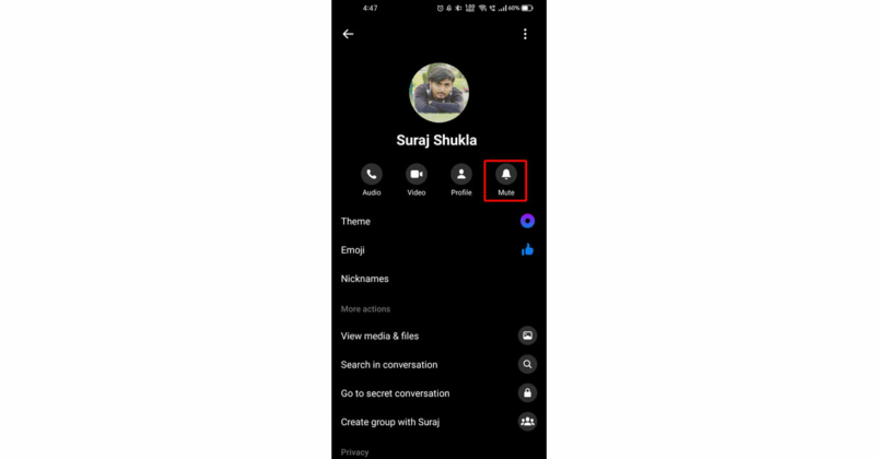 What is the difference: Facebook Messenger Mute vs Ignore