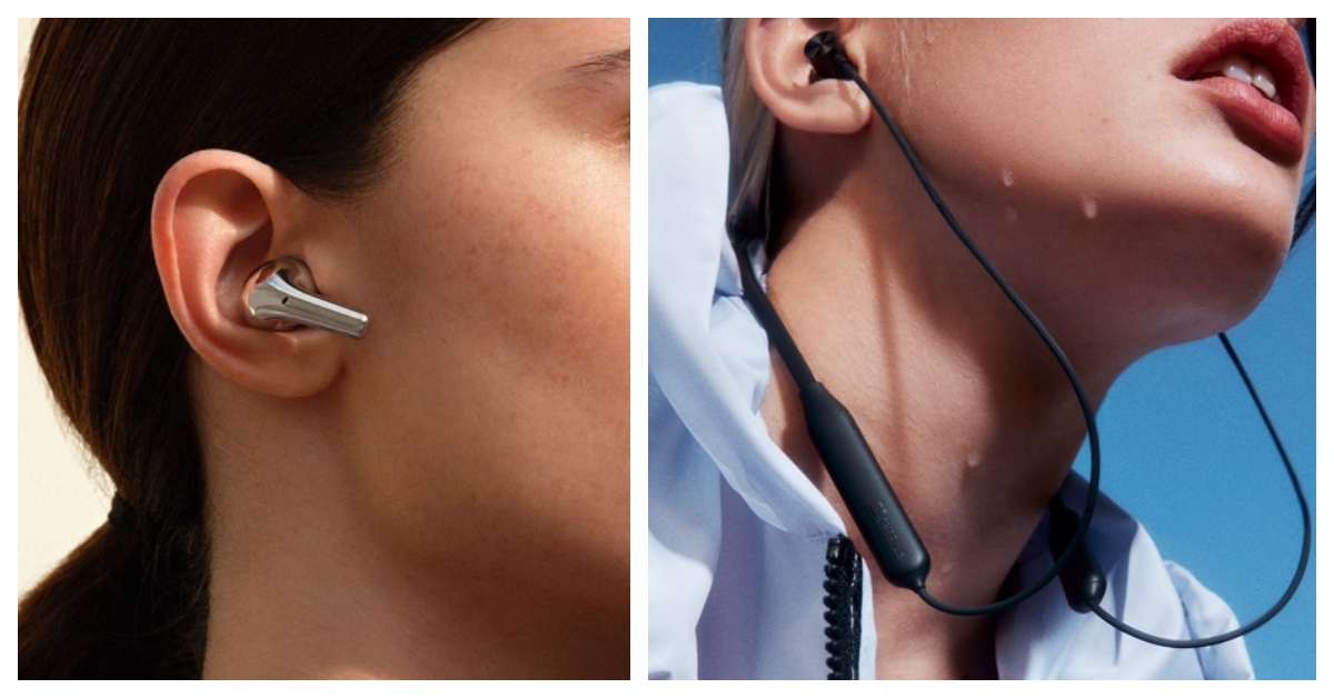 OnePlus Bullets Wireless Z2 alongside OnePlus Buds Pro Radiant Silver ...