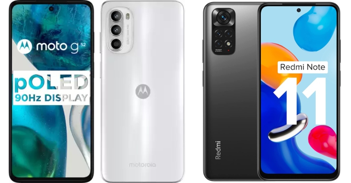 Smartphone Comparison: Moto G52 Vs Redmi Note 11