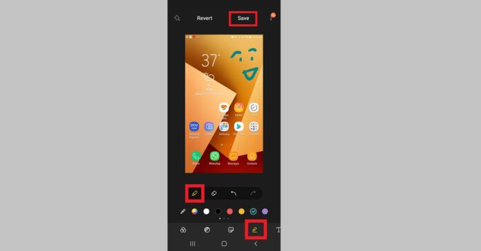 How To Highlight, Draw And Write On Android Smartphone Screenshots