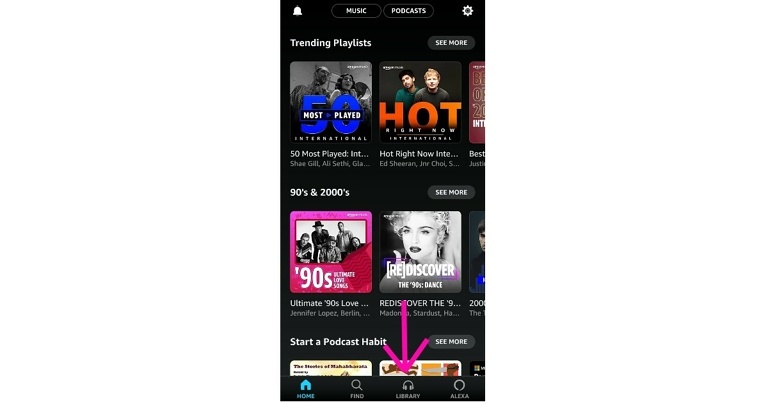 How to create a playlist on Amazon music?