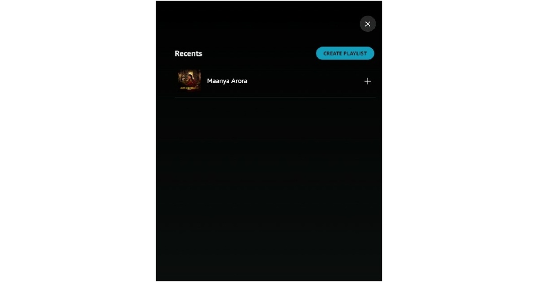 How to create a playlist on Amazon music?