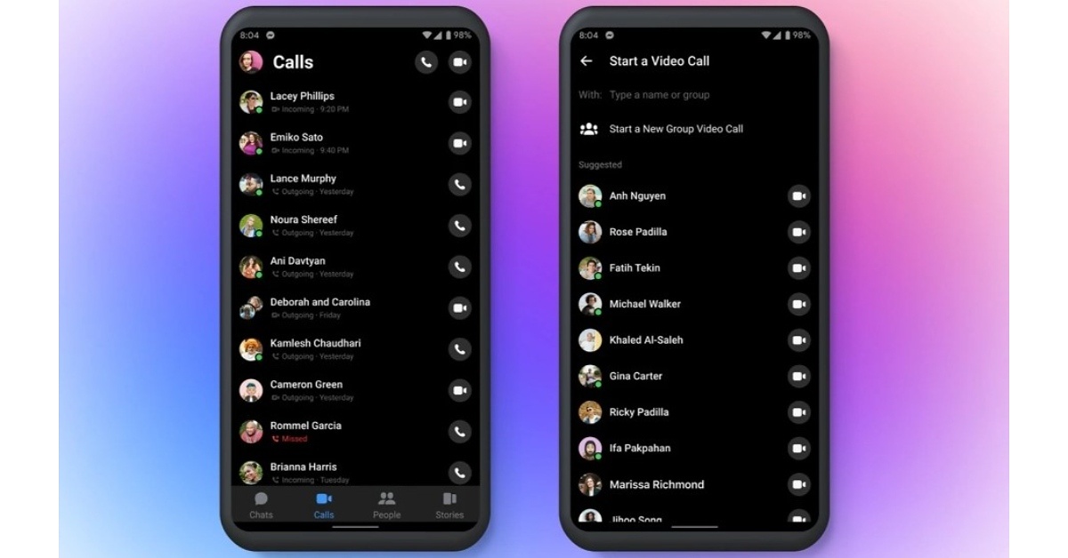 Facebook Messenger has added calls tab to its app similar to WhatsApp