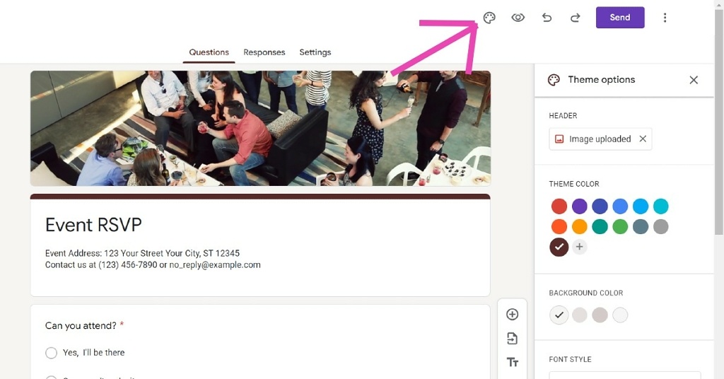 How to create an RSVP form on Google Forms?