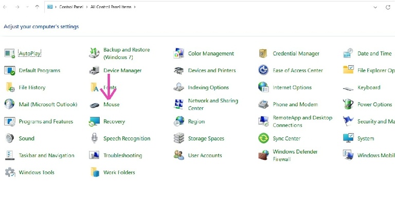 How to change the mouse pointer speed in Windows 11?