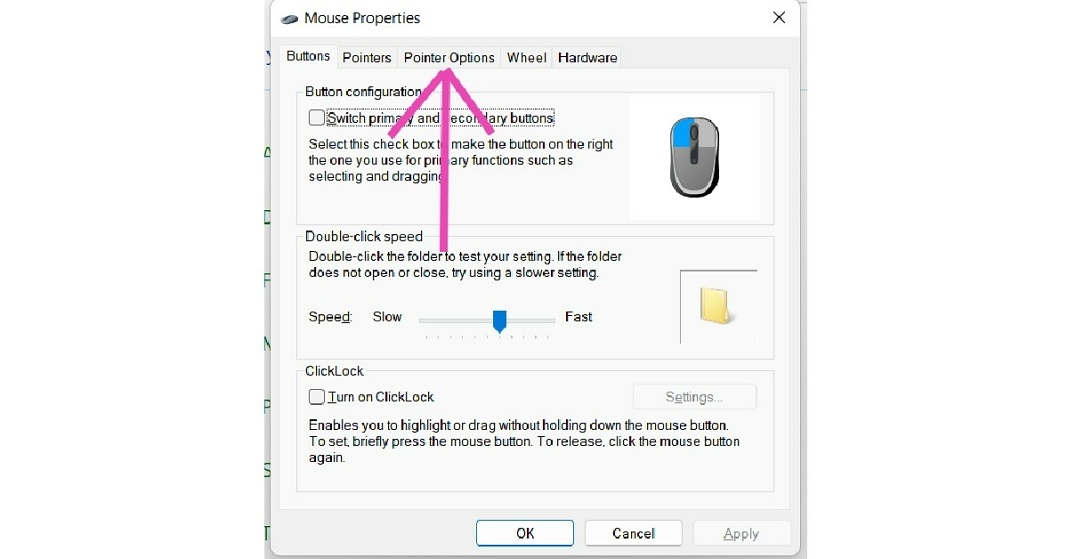 How to change the mouse pointer speed in Windows 11?