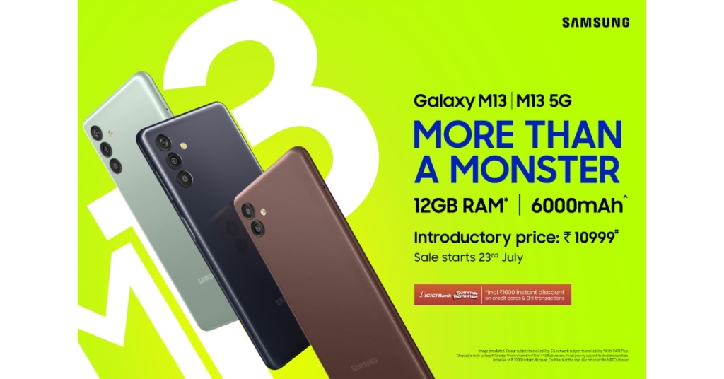 Samsung Galaxy M13, Galaxy M13 5G launched in India