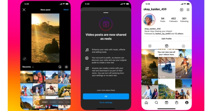Instagram Videos shorter than 15 minutes will be shared as reels, Remix ...