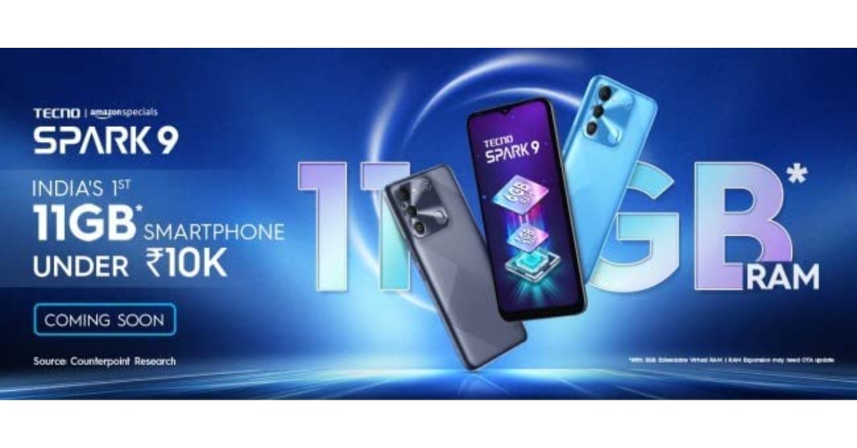Tecno Spark 9 set to release in India on July 18
