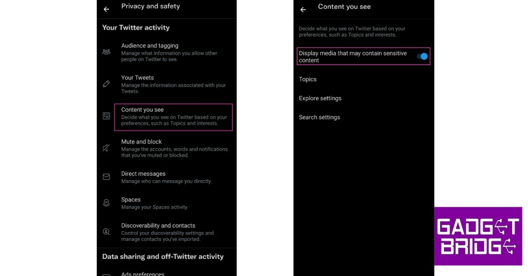 How to Turn Off Sensitive Content Warning on Twitter