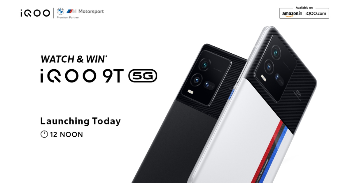 iQoo 9T 5G arriving in India today: How to watch the launch event