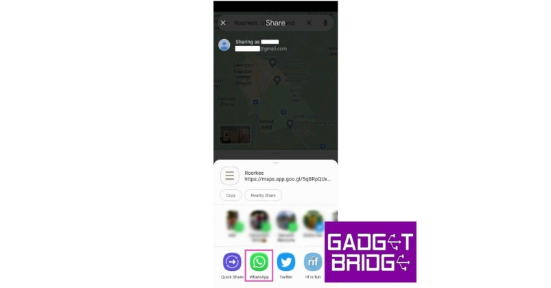 Simple ways to share any Google Maps location on WhatsApp