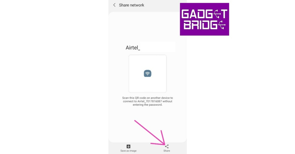 How to share WiFi network and password from any Android device?