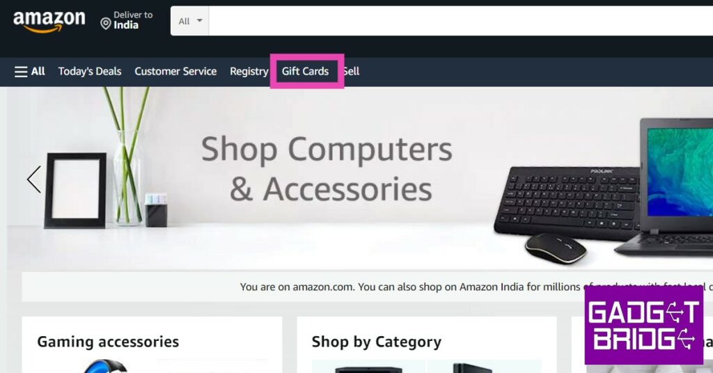 How to buy a gift card on Amazon?