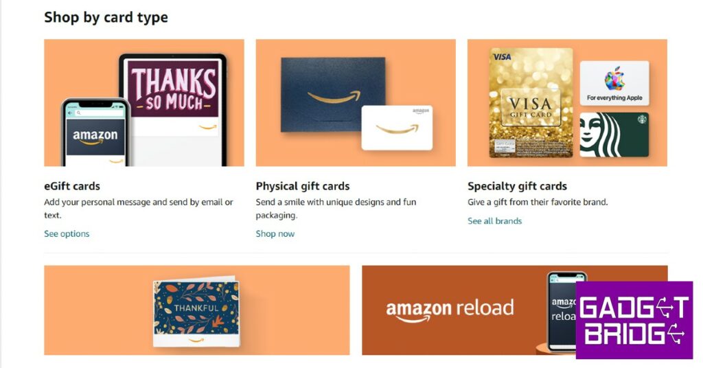 How to buy a gift card on Amazon?