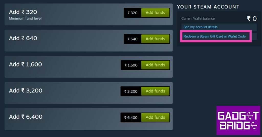 How to buy and redeem a Steam Gift Card or Wallet Code?